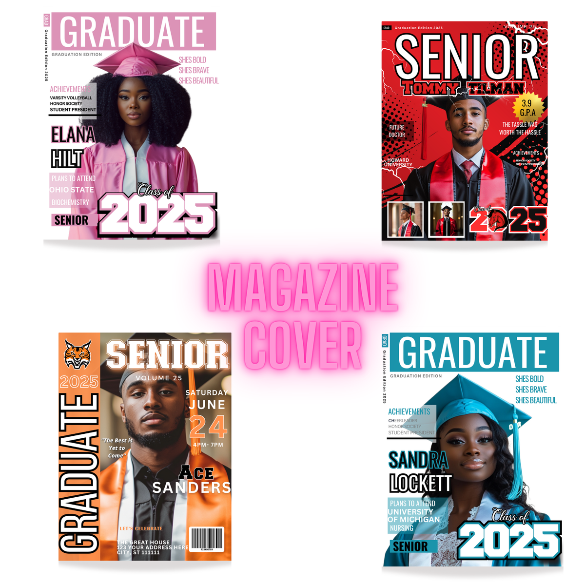 Grad Magazine Templates – Smh Customized LLC