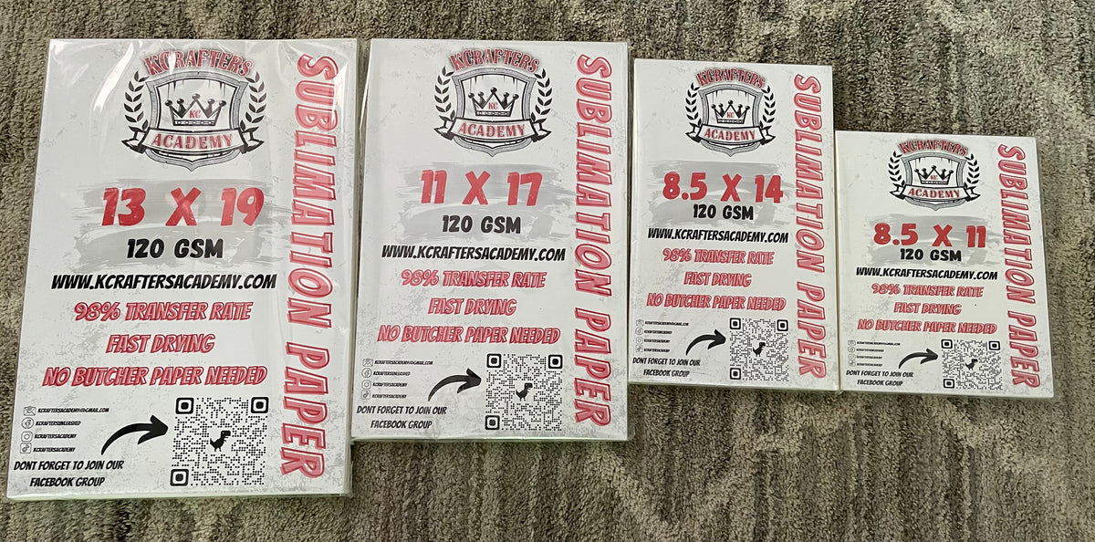 KCrafters Academy Sublimation Paper – Smh Customized LLC