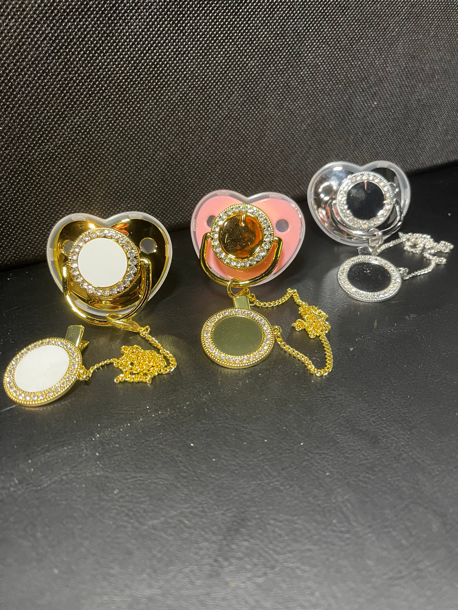 Sublimation 2 picture pacifier – Smh Customized LLC