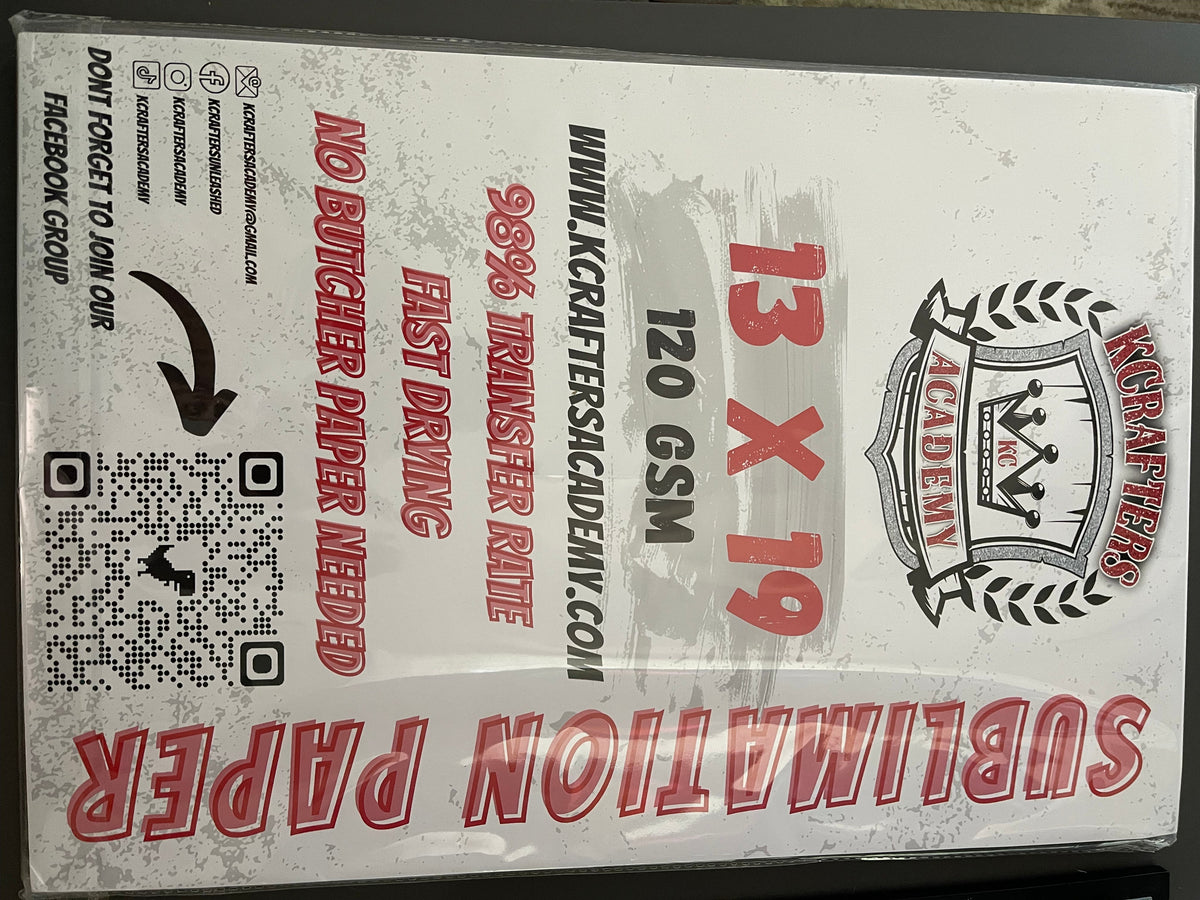 KCrafters Academy Sublimation Paper – Smh Customized LLC
